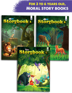 Moral Story Book For Kids In English A,B And C | Colorful Picture Story ...