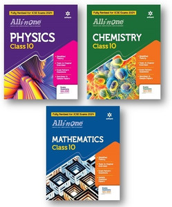 Arihant ICSE BOARD Class 10th Physics, Chemistry, Mathematics(3-Books ...