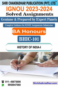 IGNOU BHIC 101 Solved Assignment 2023-24 History Of India –I IGNOU ...