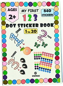 My First 123 Educational Sticker Book - 840 Reusable Dot Stickers,1 To ...