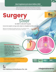 SURGERY SIXER For NEET And INI-CET Exams 6TH Edition 2022: Buy SURGERY ...