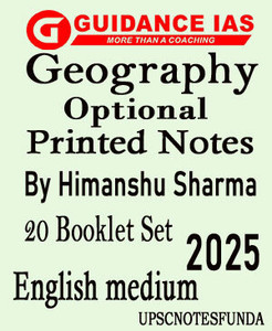 Guidance IAS Geography Optional Printed Notes By Himanshu Sharma | 20 ...