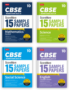 MTG CBSE ScoreMore 15 Sample Question Papers Class 10 Mathematics ...