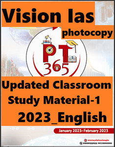 Vision Ias Updated Classroom Study Material-1 2023 (Photocopy): Buy ...