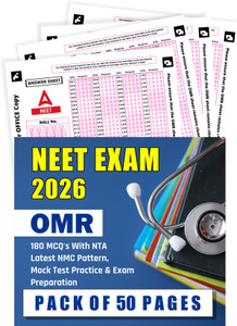 OMR Sheets For Practice NEET 2026 Exam,180 MCQ Latest Pattern Pack Of ...