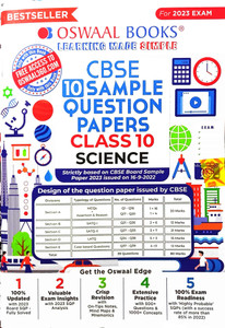 Oswaal Cbse Sample Question Papers Class 10 Science Book For 2023 Board ...
