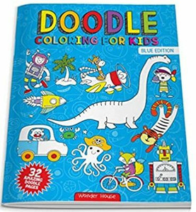 Doodle Coloring For Kids - Blue Edition: Buy Doodle Coloring For Kids ...