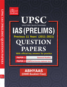 UPSC IAS(PRELIMS) Previous 12 Years (2011-2022) QUESTION PAPERS With ...