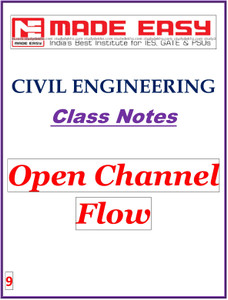 Open Channel Flow (Civil Engineering) MADE EASY CLASS NOTES: Buy Open ...