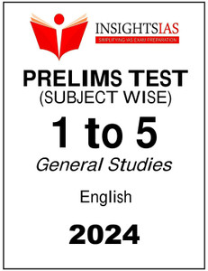 Insight IAS Subject Wise 1 To 5 PT Test Series In English For Prelims ...
