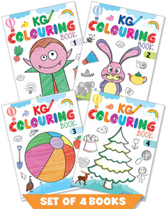 KG Colouring A Set Of 4 Book: Buy KG Colouring A Set Of 4 Book by ...