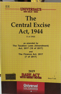 The Central Excise Act,1944: Buy The Central Excise Act,1944 by Bare ...