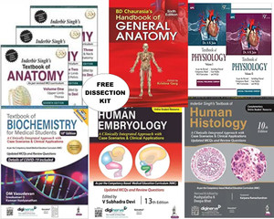 M.B.B.S 1ST Year Set With Free Dissection Kit {1 Human Anatomy ...