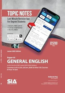 General English Paper-VI III-Year VI-Sem Common To B.A, B.Sc, B.Com ...
