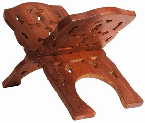 shri shri handicrafts Wooden Holy Book Stand Reading: Bible, Bhagwat ...