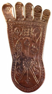 KGALLERY Lord Vishnu Charan Padam Religious Footprint Price in India ...