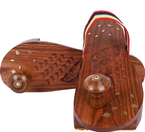 DOKCHAN Charan Paduka For Men,Wooden Kharoan Puja Charan Paduka For ...