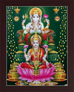 emofly Ganesh Laxmi Religious Frame Price in India - Buy emofly Ganesh ...