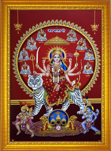 FRIZZY ARTS Goddess Durga Maa Religious Frame Price in India - Buy ...