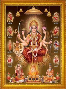 FRIZZY ARTS Durga Maa | Ambe Maa Religious Frame Price in India - Buy ...
