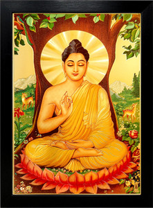 HAWAI Lord Buddha Enlightening Under The Bodhi Tree Gold Plated photo ...