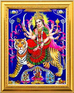 NDFRAME sherawali mata Durga Maa nav Durga photo Frame with Laminated9 ...