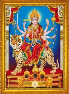 FRIZZY ARTS Durga Maa | Ambe Maa Religious Frame Price in India - Buy ...