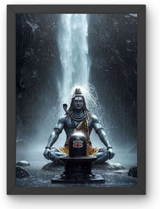 Bhagyalaxmi Creations Lord Shiva Wall Frame | Mahadev Spiritual Home ...