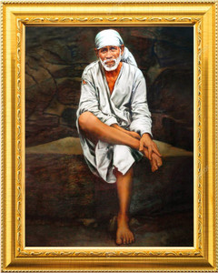 NDFRAME Sai baba photo Gold frame Religious Frame Price in India - Buy ...