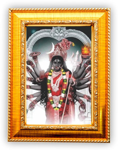 US COLLECTION Durga Maa on Tiger MATA Kali ji pindi roop photo frame ...
