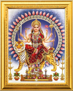 NDFRAME sherawali mata/DURGA MAA/ nav durga Photo Frame Laminated 9 ...