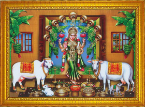 FRIZZY ARTS Laxmi ji Religious Frame Price in India - Buy FRIZZY ARTS ...