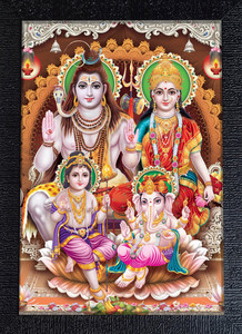 The Vip Shiv Ji Family Religious Frame Price in India - Buy The Vip ...