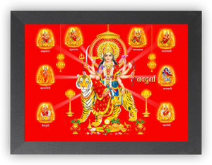 Nuoshopping Durga Maa Nav Roop Photo Frame,Durga Maa Photo Frame ,Durga ...