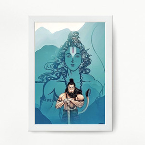 thecloset Bhagwan Ram & Hanuman photo frame - 9X11 INCHES Wood frame ...