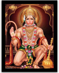 thecloset Lord Hanuman 9x11 inches, Polystyrene photo frame, Rectangle ...