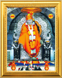 NDFRAME Sai baba photo Gold frame Religious Frame Price in India - Buy ...