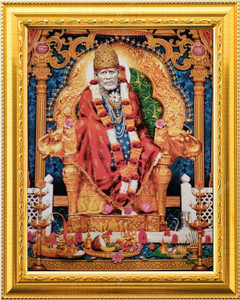 NDFRAME Sai baba photo Gold frame Religious Frame Price in India - Buy ...