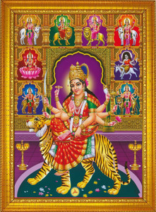 FRIZZY ARTS Goddess Durga Maa Religious Frame Price in India - Buy ...