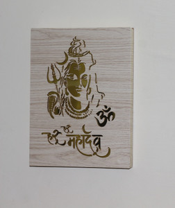 DOMiDECOR "HAR HAR MAHADEV " Laser Cutting MFD with acrylic sheet wall ...