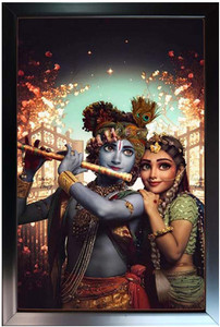 PRAGATI Radha Krishna Religious Frame Price in India - Buy PRAGATI ...