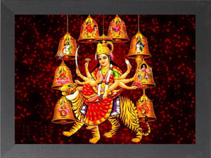 DECORPRINT DESIGN Durga Maa Nav Roop Photo Frame,Durga Maa Photo Frame ...