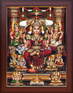 SAI BALAJI ACRALICS Lalitha Devi Photo ( 9 X 11 Inch ) Religious Frame ...