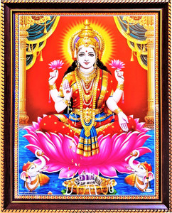 shreya arts frame wth glass Dhan Lakshmi Religious Frame Price in India ...