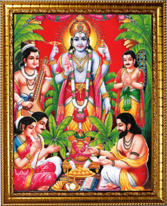 SUMITPHOTO Lord Vishnu Wall Photo Frame 8.5x11 inch Religious Frame ...