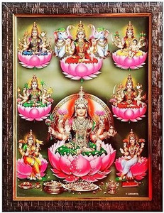 POOJA GHAR Goddess Ashta Lakshmi Religious Frame Price in India - Buy ...