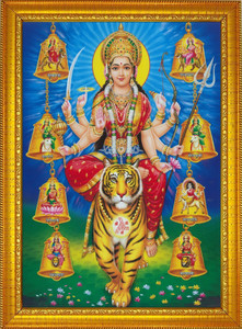 FRIZZY ARTS Goddess Durga Maa Religious Frame Price in India - Buy ...