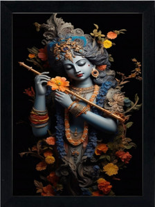 Framewave Krishna Phot / Full HD Photo Frame / Religious Photo Frame ...