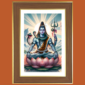 HitechMart Lord Shiva Photo Frame 10x14 Inches Religious Frame Price in ...
