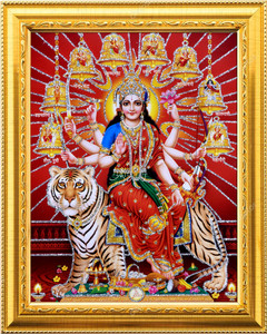 NDFRAME sherawali mata/DURGA MAA/ nav durga Photo Frame Laminated 9 ...